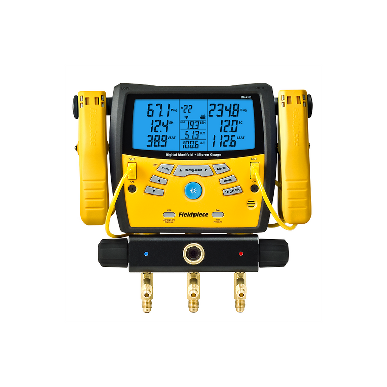 Fieldpiece SM380VINT Digital Manifold – 2 Valve with Micron Gauge ...